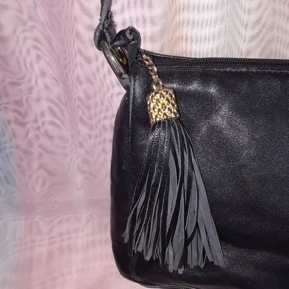Ganson | Bags | Vintage Ganson Black Convertible Bag With Tassel | Poshmark
